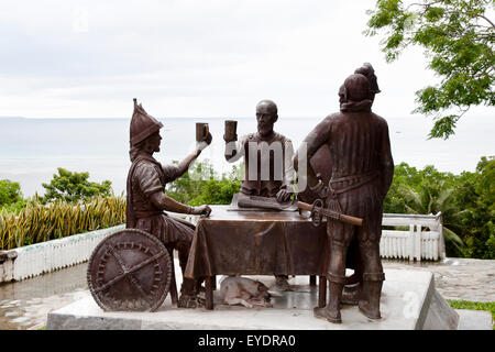 Philippines Bohol Blood Pact Monument Bool Visayas Stock Photo - Alamy