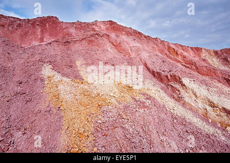 Kaolin pit, mining of kaolin, Gebenbach, Bavaria, Germany Stock Photo ...