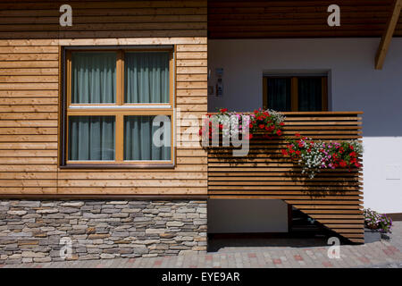 Modern Tyrolean house architecture in Leonhard-St Leonardo, a Dolomites ...