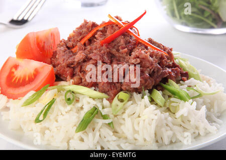 CORNED BEEF HASH AND RICE Stock Photo - Alamy
