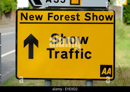 New Forest sign & road traffic sign warning motorists about high risk ...
