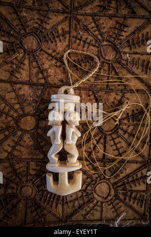 Tongan artifact made from whalebone; Tongatapu, Tonga Stock Photo - Alamy
