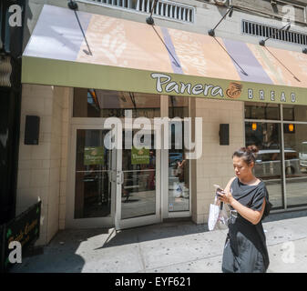 A Panera Bread cafe in New York, on Wednesday, March 22, 2017. Panera ...