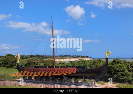 The 'Hugin' replica Viking ship, Ramsgate, Kent, England, UK Stock ...