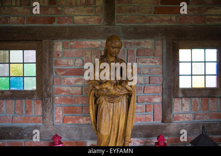 Statue of Mother Mary in the chapel of the catholic church of the ...