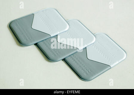 Dental bitewing x-ray films. The bitewing view is taken to visualize ...