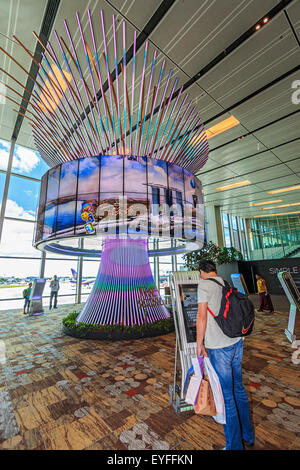 The Social Tree in Changi, Singapore's international airport. This lets ...