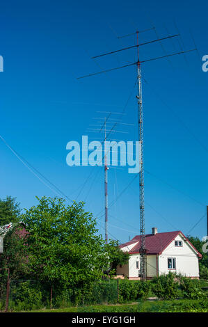 Amateur Radio station in north-eastern part of Poland Stock Photo - Alamy