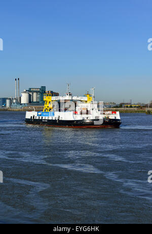 Thames water lorry / van / vans / vehicles at the site of a blocked ...