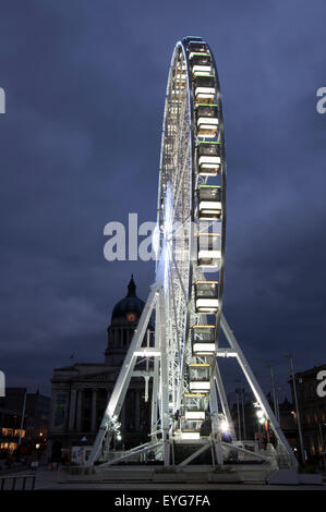 The Nottingham eye, ferris wheel in Nottingham's old market square ...