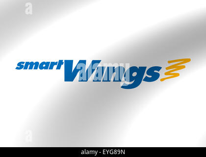Smart Wings logo icon flag emblem symbol sign mark Stock Photo - Alamy