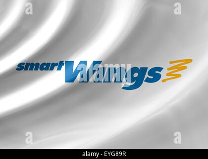 Smart Wings logo icon flag emblem symbol sign mark Stock Photo - Alamy
