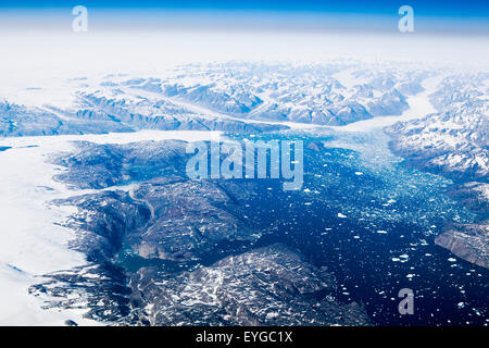 Denmark, Aerial view of icecap; Greenland Stock Photo - Alamy
