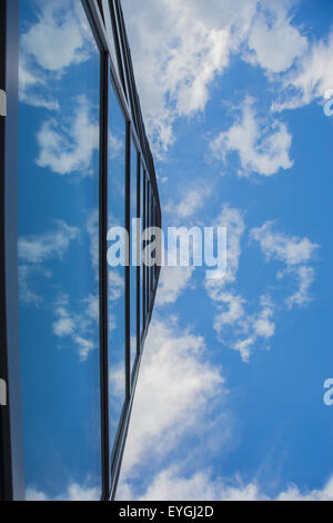 window reflection dayligh as blue background Stock Photo - Alamy