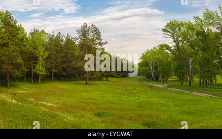 Beautiful nature landscape of central Ukraine. Yaruga. Travelling ...