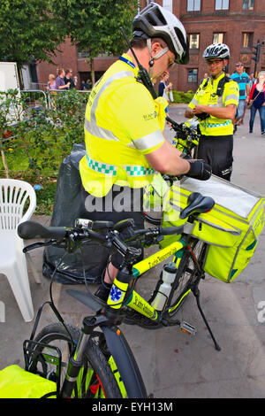A bicycle used by the ambulance service in the cycle response unit in ...