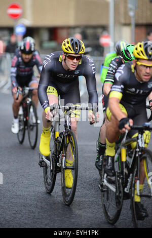 Barnsley, UK. 29th July 2015. Cyclist Ed Clancy racing in the National ...