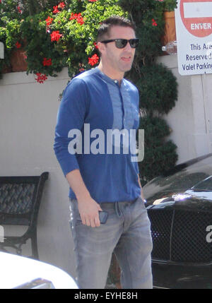 Robbie Keane goes for lunch in Beverly Hills Featuring: Robbie Keane ...