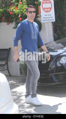 Robbie Keane goes for lunch in Beverly Hills Featuring: Robbie Keane ...