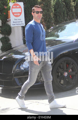 Robbie Keane goes for lunch in Beverly Hills Featuring: Robbie Keane ...