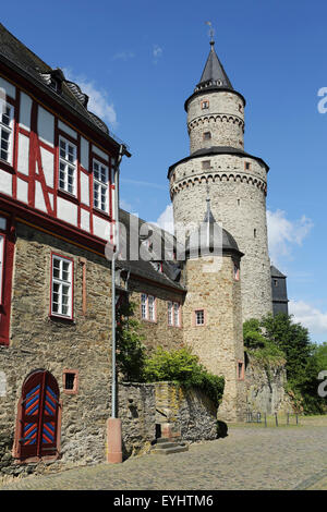 hexenturm in castle of idstein Stock Photo - Alamy