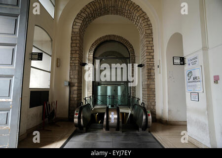 Italy, Basilicata, Potenza, the new system of escalators and elevators ...