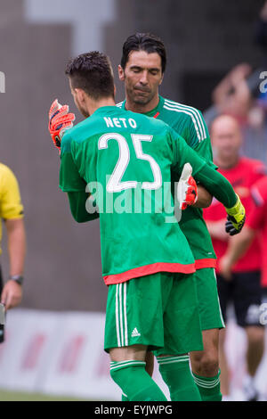 Neto during the friendly match between FC Barcelona and Club Gimnastic ...