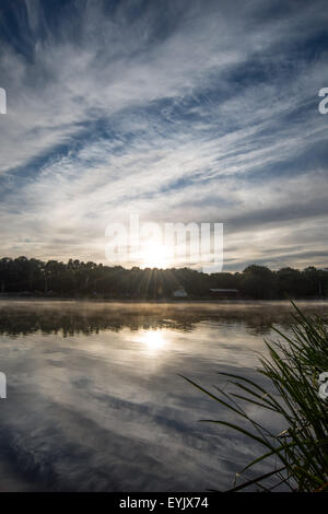 Calf Heath reservoir at Dawn cannock uk Stock Photo - Alamy