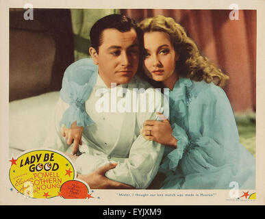 Lady Be Good - 1941 - Movie Poster Stock Photo - Alamy