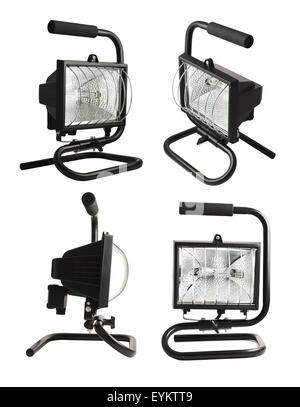 tool, halogen, construction site, shine, shines, bright, lucent, light ...