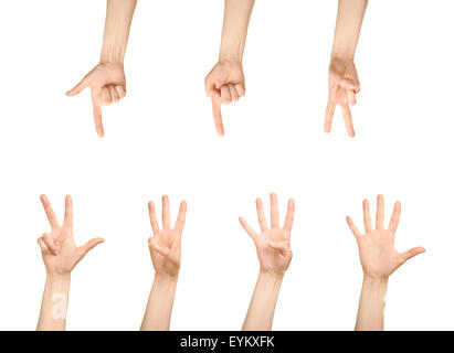 Counting hand sign number 2 isolated on white background Stock Photo ...