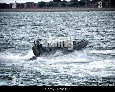 A Royal Marines Offshore Raiding Craft (ORC) used for commando ...