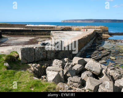 Castletown Harbour, on the north coast of Caithness, Scotland, UK ...