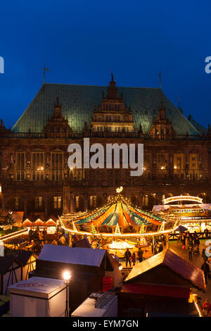 Bremen Christmas fair, from above Stock Photo - Alamy