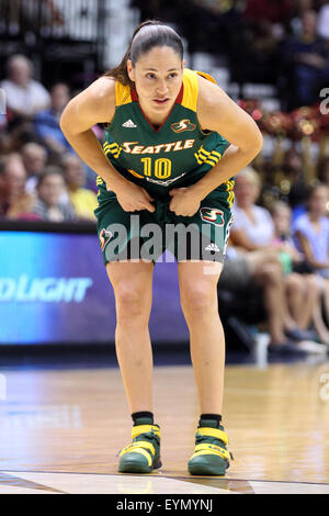 Seattle Storm guard Sue Bird during the first half of a WNBA basketball ...