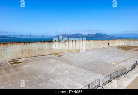 Alcatraz Prison Recreation Yard Stock Photo - Alamy
