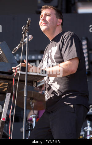 Joe Goddard of Hot Chip performs at the Coachella Music & Arts Festival ...