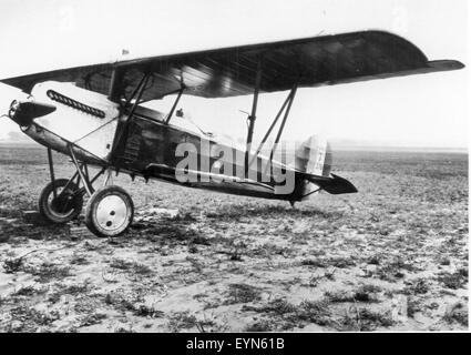 The Fokker PW-5, an early fighter aircraft designed in the 1920s, shown ...