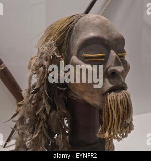Wooden 'shrunken' heads used for shamanic ceremonies by tribes in the ...