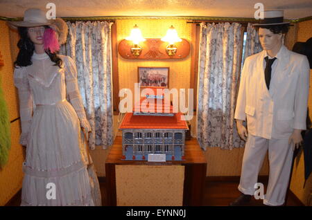 Exhibits depicting traditional dress onboard the Amazonian Rubber-Boom ...