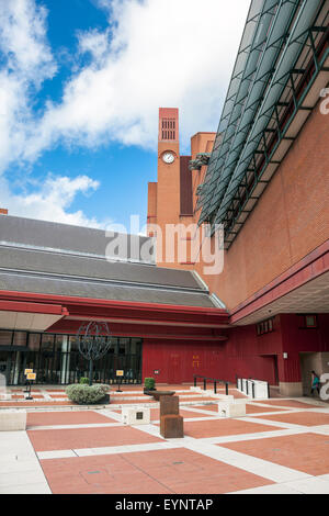 The King's Library tower at the Grade 1 listed British Library, Euston ...