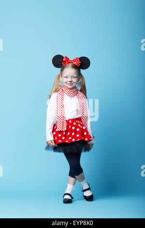 little girl with mouse mask Stock Photo - Alamy