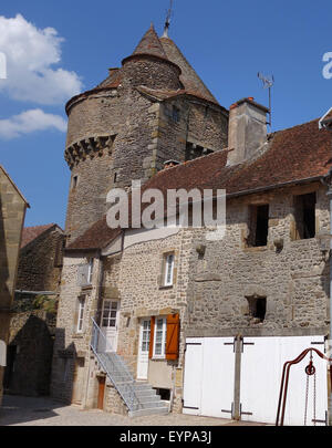The village of Arnay Le Duc in Burgundy France Stock Photo - Alamy