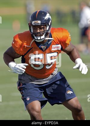 Englewood, Colorado, USA. 2nd Aug, 2015. Broncos RB RONNIE HILLMAN ...