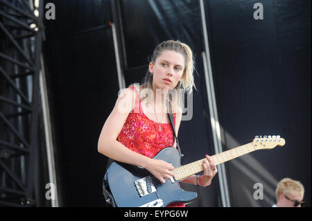 Ellie Rowsell from the band Wolf Alice arrives to perform on the main ...