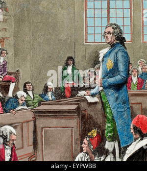 Trial of Louis XVI, King of France, 1793. Found guilty of conspiracy ...