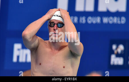 Kazan, Russia. 03rd Aug, 2015. Clemens Rapp of Germany prepares for the ...