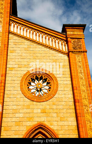 Italy lombardy the villa cortese old church brick tower wall Stock ...