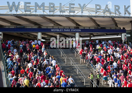 Wembley Park Underground Station, this busy station with its hundreds ...