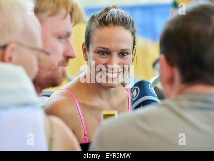 Kazan, Russia. 03rd Aug, 2015. Clemens Rapp of Germany prepares for the ...